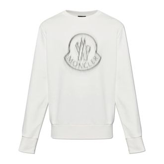 Moncler Homme, Sweatshirts et sweats &agrave; capuche, Beige, Taille: M SweaT-shirt avec logo