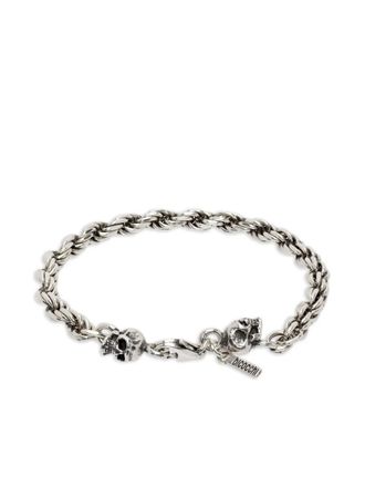 Emanuele Bicocchi bracelet à breloque tête de mort - Argent