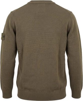 Stone Island Cotton Crew Neck Sweater - Brown