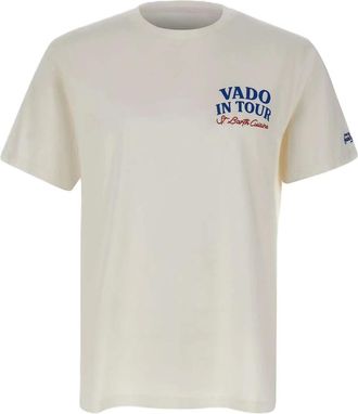MC2 Saint Barth Homme, Tops, Blanc, Taille: XL Portland Cotton T-Shirt With Front Print