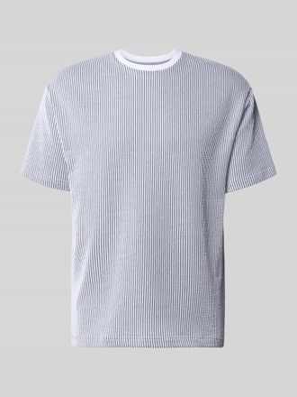 Mc Neal T-Shirt mit Strukturmuster und Rundhalsausschnitt