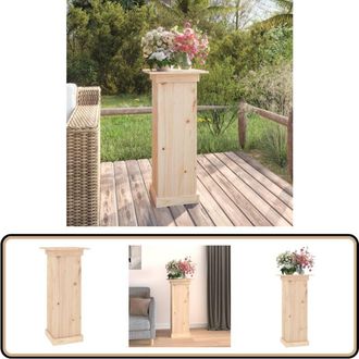 vidaXL Vidaxl - Blumenständer 40x40x90 cm Massivholz Kiefer - Blumenständer - Holzkiste - Pflanzenhalter - Gartendeko - Balkondeko