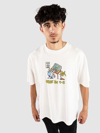 A.Lab Cries In 9-5 Boxy T-Shirt blanc white