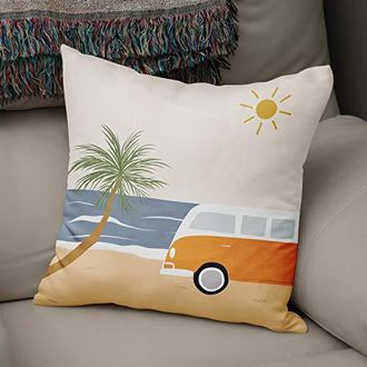 Bonamaison Le Jardin du Lin Kissen Zierkissenbezug Kissenbezug, Weich Bequem, Für Zuhause Autos Büro Sofa Wohnzimmer Couch Schlafzimmer Dekor, 43x43 Cm - Entworf