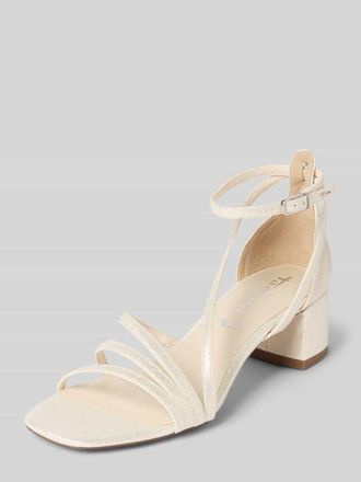 Tamaris Sandalette in schimmernder Optik mit Blockabsatz