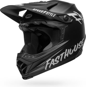 Bell Unisex - Erwachsene Full-9 Fusion MIPS Fahrradhelm, mat Black/White Fasthouse, XXL