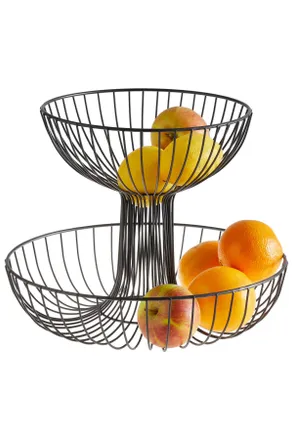 Ambia Home Etagere, Metall, Abstraktes, bauchig, 23.5 cm, Tischkultur & Servieren, Etageren