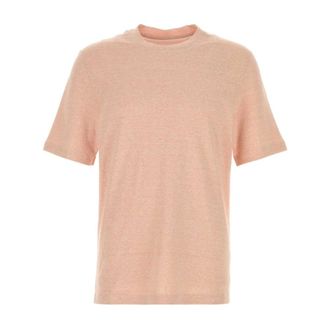 Brunello Cucinelli Homme, Tops, Rose, Taille: S Linen Blend T-Shirt