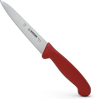 GIESSER seit 1776 - Made in Germany - Allzweckmesser rot, Basic Red, Klinge 13 cm, rutschfest, kleines K&uuml;chenmesser sp&uuml;lmaschinenfest, rostfrei, 8335 13 r