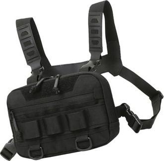 Generico Poux de poitrine - 24x16x6cm de tissu oxford Sac &agrave; poitrine 20 L, sac &agrave; dos &agrave; gilet en maille respirant, grand pack de rangement douverture | Voyage m