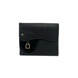 Gucci Portefeuille en cuir et daim Pre-owned - Femme - Pre-owned - Noir - Taille: ONE Size
