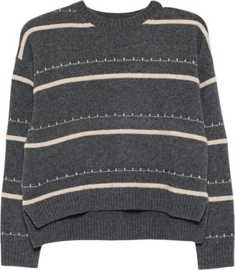 Pennyblack Pull col rond - Femme - Pulls - Gris - Taille: 38 FR