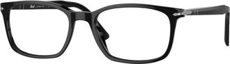 Persol Homme, Accessoires, Noir, Taille: 55 MM Rectangle Optical Frame