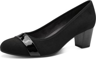 Jana Damen Pumps mit Glitzerdetails Vegan, Schwarz (Blk/Blk Patent), 41 EU