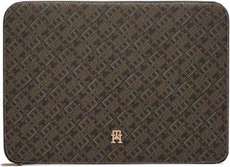Tommy Hilfiger Notebook-Etui Th Icon Laptop Case Mono Print AW0AW18929 Schwarz
