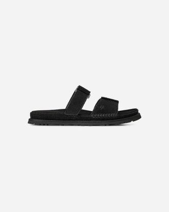 UGG GoldenGaze Slide f&uuml;r Damen in Black, Gr&ouml;&szlig;e Wildleder