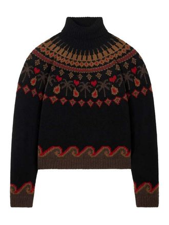 Alanui Pull Col Rond - Noir