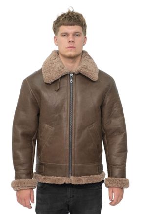 Infinity Leather Herren B3 WW2 Fliegerjacke aus Schafsleder-Houston