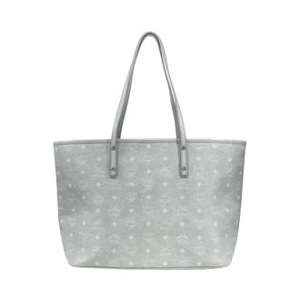 MCM Sac Cabas Visetos Monogram - Femme - Sacs - Gris - Taille: ONE Size