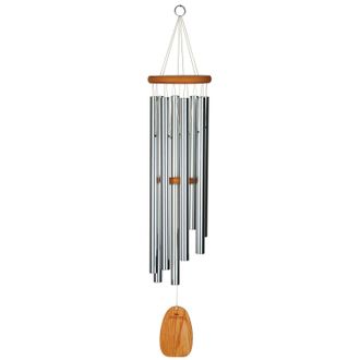 Woodstock Chimes Woodstock Windspiel Meditation Chime, Silber, 99,8 cm