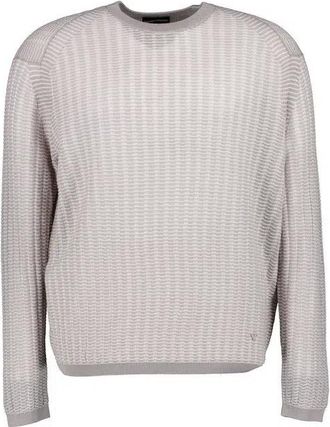 Emporio Armani Herren Pullover grau Gestreift