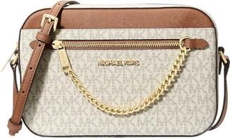 Michael Kors Sac Bandoulière Femme Cuir Saffiano Vanille Signature