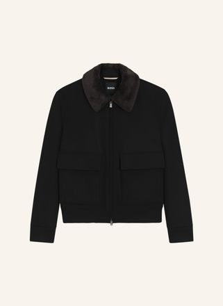 HUGO BOSS Klassischer Mantel H-Charly-251 Regular Fit schwarz