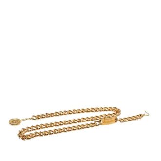 Chanel Ceinture cha&icirc;ne logo vintage Pre-owned - Femme - Pre-owned - Jaune - Taille: ONE Size