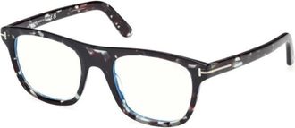 Tom Ford Homme, Accessoires, Brun, Taille: 52 MM Monture Optique Rectangulaire