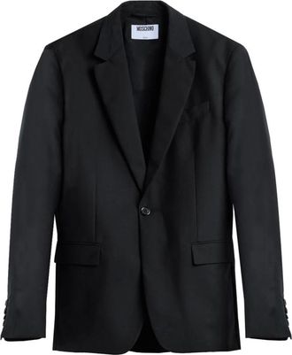 Moschino Homme, Vestes, Noir, Taille: L Giacca Monopetto