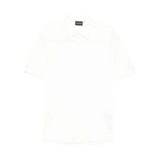 Emporio Armani Hemd mit Logo-Detail- kurz&auml;rmlig - - Shirts - Herren - Wei&szlig; - 2XL