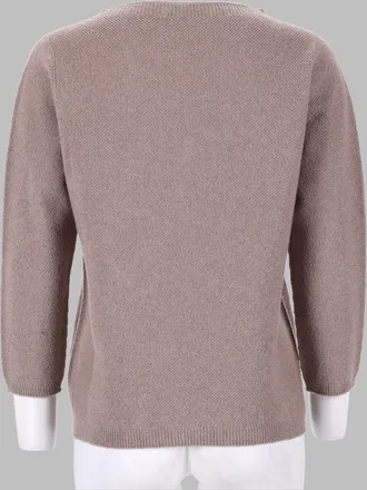 Fabiana Filippi Lurex-Threaded Virgin Wool Sweater - Beige