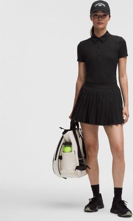 lululemon Jupe de tennis pliss&eacute;e taille haute pour Femmes - Noir - Taille 10