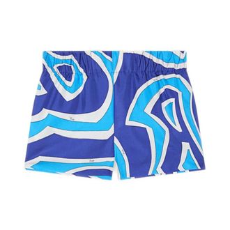 Pucci Femme, Shorts, Bleu, Taille: 40 FR Iride Print Shorts