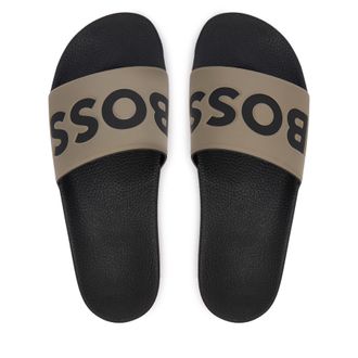 HUGO BOSS Pantoletten BOSS Aryeh 50536835 Braun