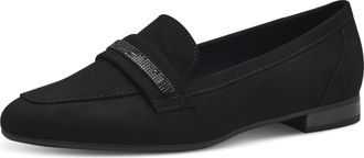 Marco Tozzi Damen Slipper mit Glitzer Vegan, Schwarz (Schwarz), 38 EU