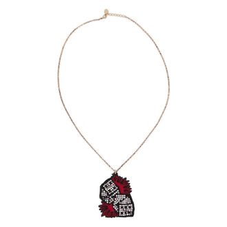 Red Valentino Femme, Accessoires, Jaune, Taille: ONE Size Collier avec Pendentif Artistique