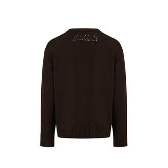 Amiri Pull droit manches longues en laine vierge