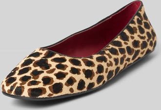 Marc Cain Ballerinas mit Allover-Animal-Print