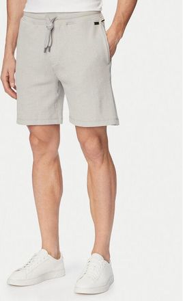 HUGO BOSS Sportshorts Structure 50540581 Grau Regular Fit