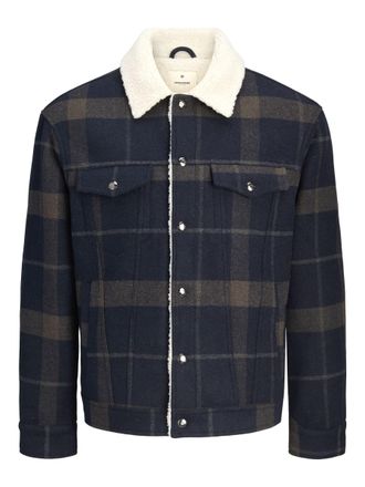 Jack & Jones Herren Jprblutexas Wool Blend Trucker Jacket Sn, Dark Navy, xx_l