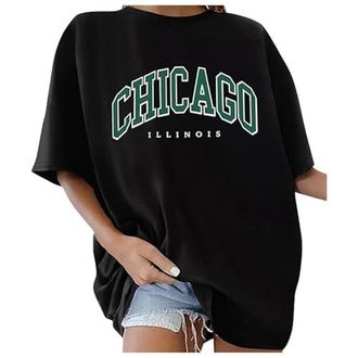 Generic T-shirt d&eacute;t&eacute; d&eacute;contract&eacute; pour femme 2025 Florida Sunshine State Tops &eacute;paules tombantes T-shirt d&eacute;contract&eacute; pour sortir, col rond, coupe ample, mignon 