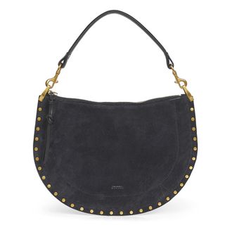 Isabel Marant Schwarze Lederschultertasche mit Nieten - - Bags - Damen - Schwarzk - ONE SIZE
