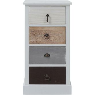 Mobili Rebecca Mobili Rebecca - Rebecca Mobili Kommode M&ouml;bel 4 Schubladen Holz Braun Beige Vintage 69x37x27