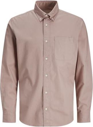Jack & Jones Jprbrook Oxford T-Shirt L/S Noos, Adobe Rose, L Hommes