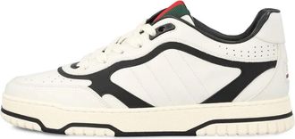 Gucci Leather Re-Web Trainer - - Shoes - Herren - Wei&szlig; - 46 EU