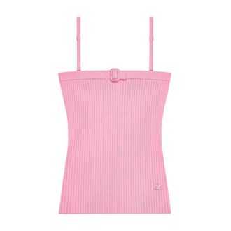 Courr&egrave;ges Top - - Tops - Damen - Rosa - M