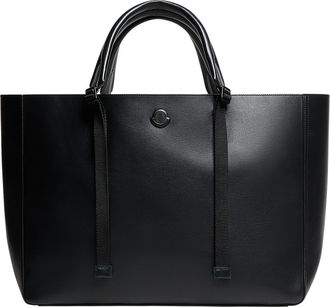 Moncler Moncler Cabas En Cuir Carlo, Homme, Noir, Taille: Uni