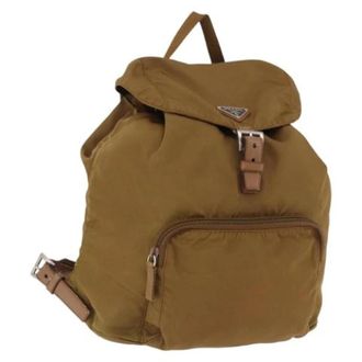 Prada Pre-owned Vintage Nylon Backpack - - Pre-owned - Damen - Braun - ONE SIZE