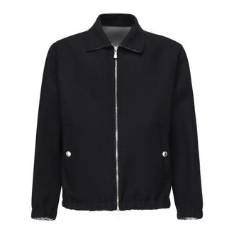 Eleventy Blauer Mantel mit Rei&szlig;verschluss und Kordelzugsaum - - Jackets - Herren - Blau - L